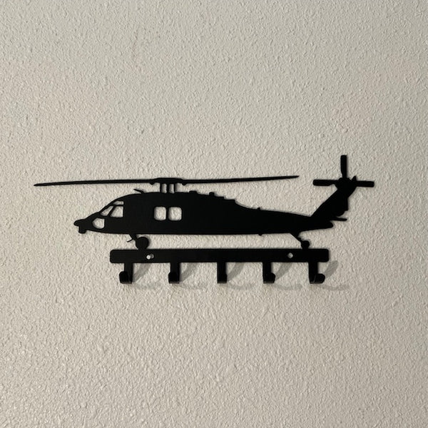 HR16C BLACKHAWK Helicopter Key Rack – HORSEFLY METAL WORKS LLC